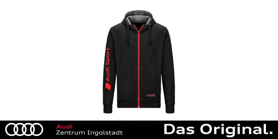 Original Audi Sport Sweatjacke, Herren, schwarz, M 3132001803 - | VW ...