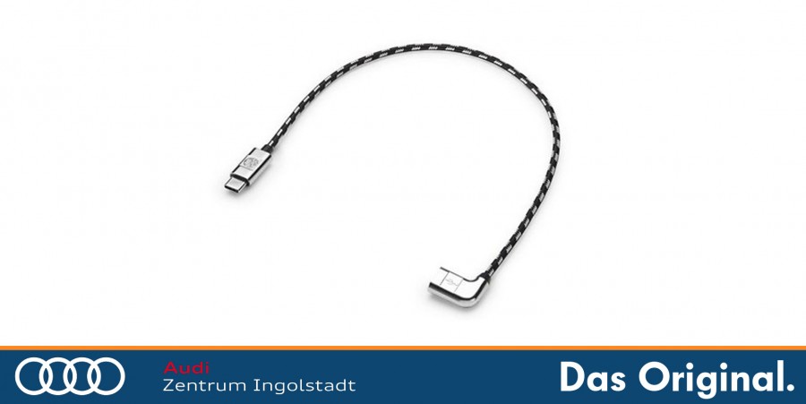 Original VW Anschlusskabel, USB-C auf USB-A Buchse, 30cm 000051446AE ...