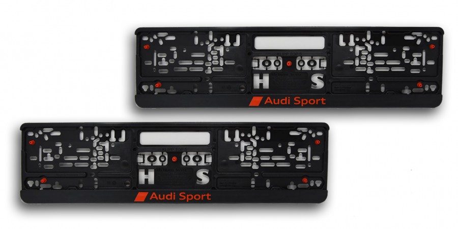 Kennzeichenhalter/Nummernschildhalter "Audi Sport" im Satz, 3291900100 ...
